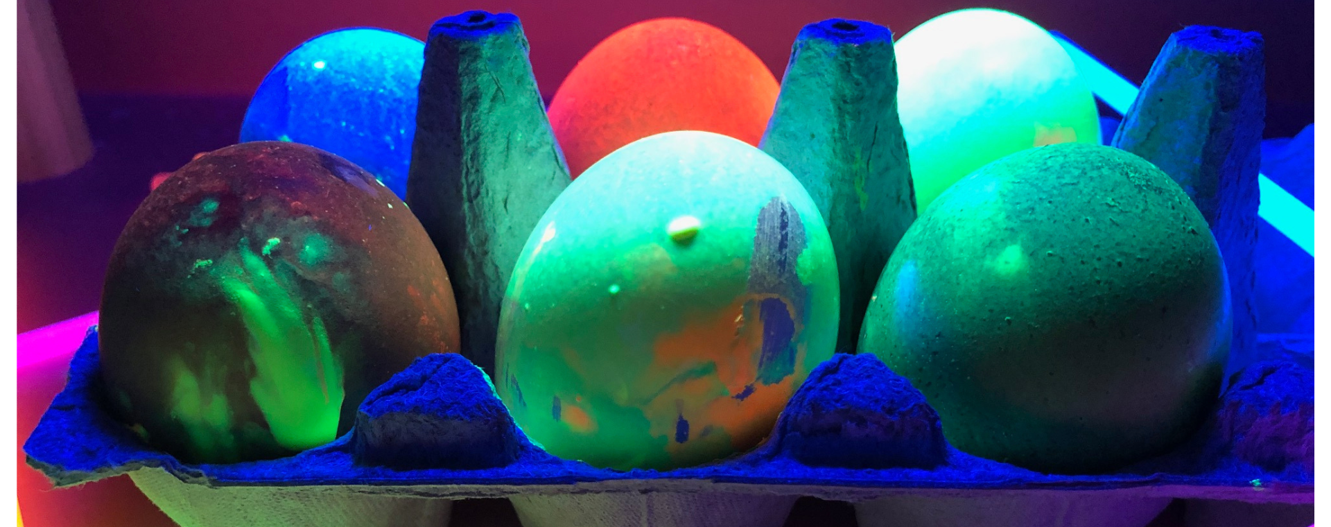 Rosemary Farm | How to Decorate Neon Glow-In-The-Dark Eggs
