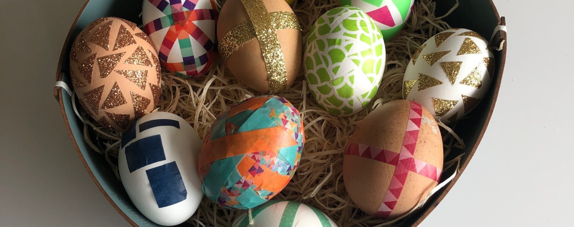 Rosemary Farm | How to Decorate Eggs With Washi Tape